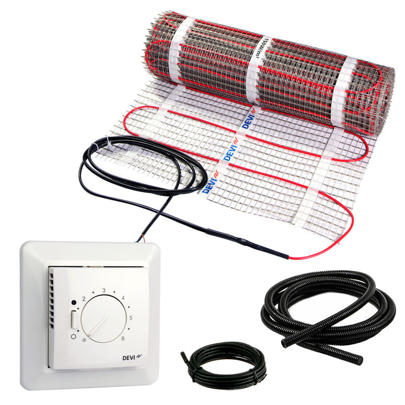 Mata grzewcza pod płytki DeviPack T 1800W 12m2 regulator 83030588Z - tanie-ogrzewanie.pl